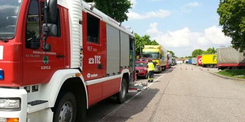 Gefahrguteinsatz mit der BASF Werkfeuerwehr Ludwigshafen (TUIS)